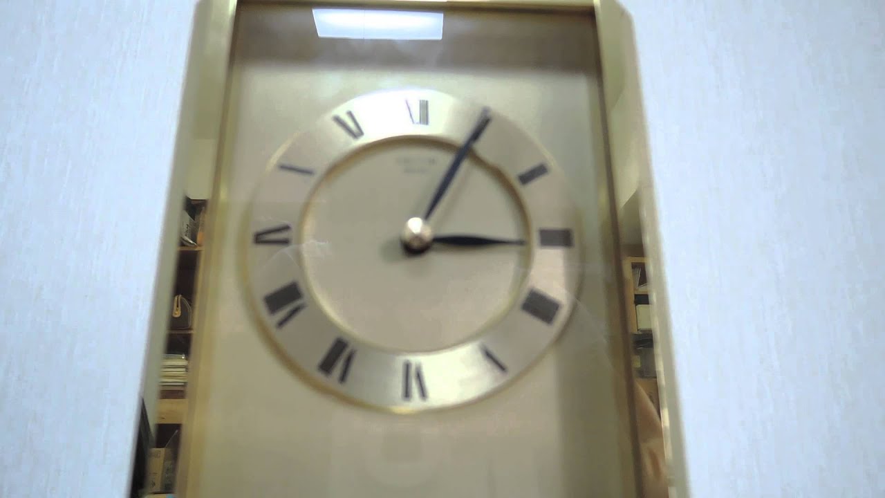 SEIKO DECOR ゴールド 置時計 音色 その2 - YouTube