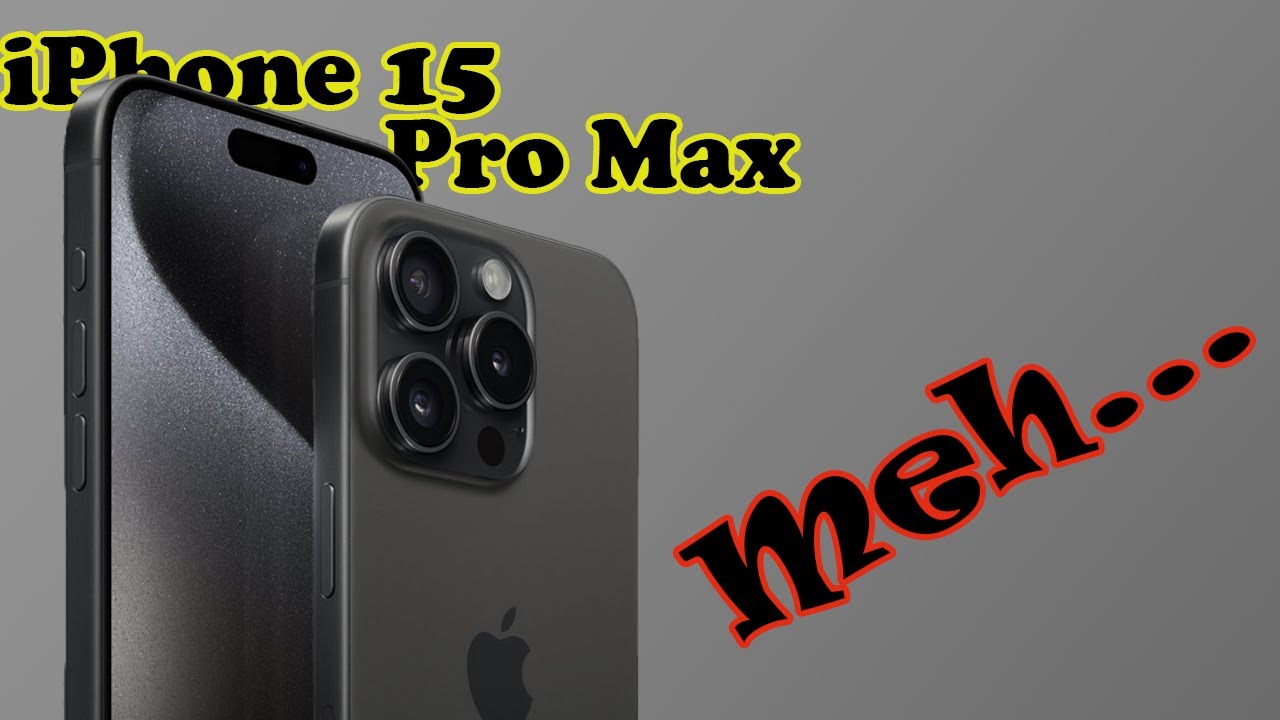 To iPhone 15 Pro Max or Not to 15ProMax... That Is The Question ...
