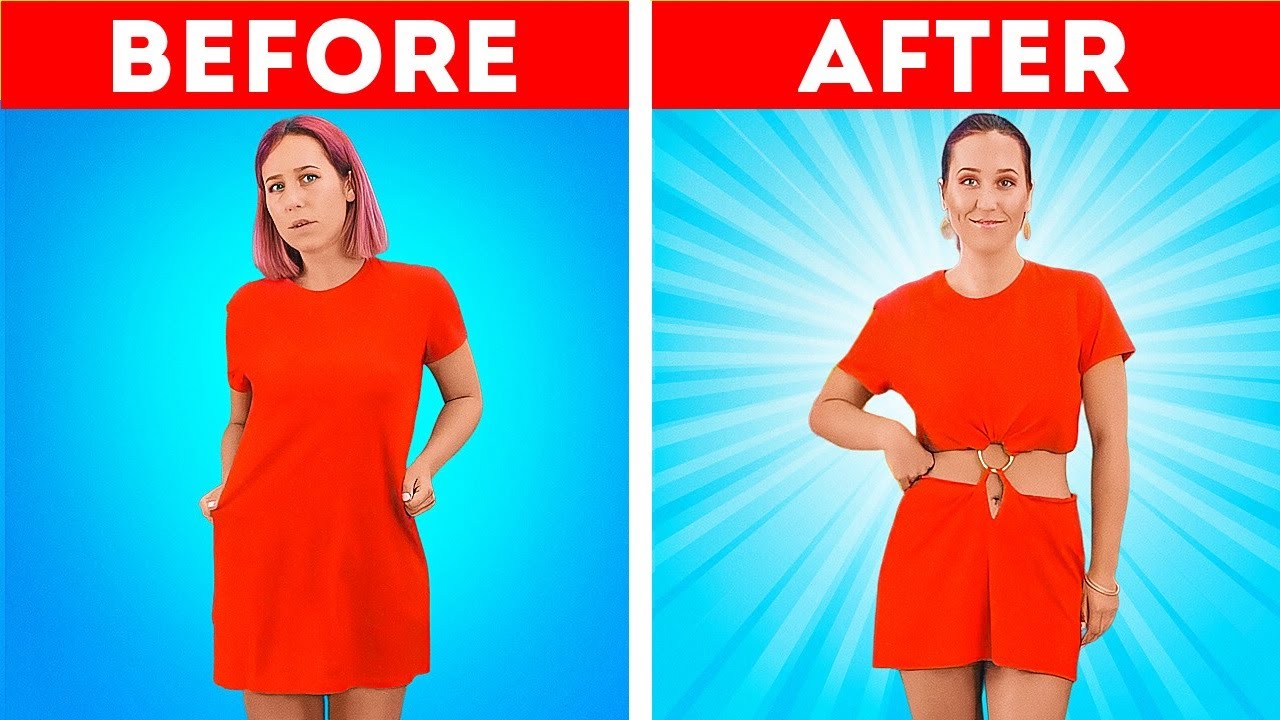 Clothes Tricks to Transform Your Look in a Minutes - YouTube