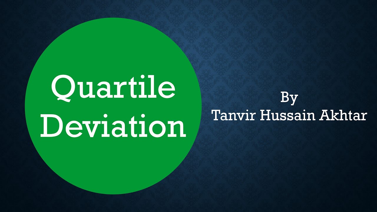 How to Calculate Quartile Deviation | TStatistics - YouTube