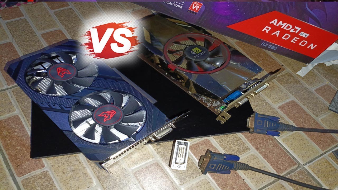 vga amd rx 580 vs gpu nvidia gt 730 - YouTube