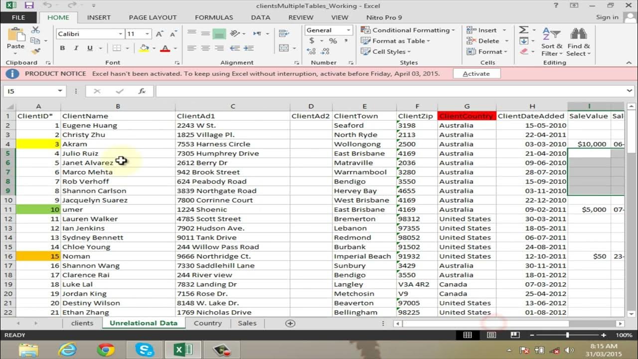 How to create multi table or relational database Microsoft Access - YouTube