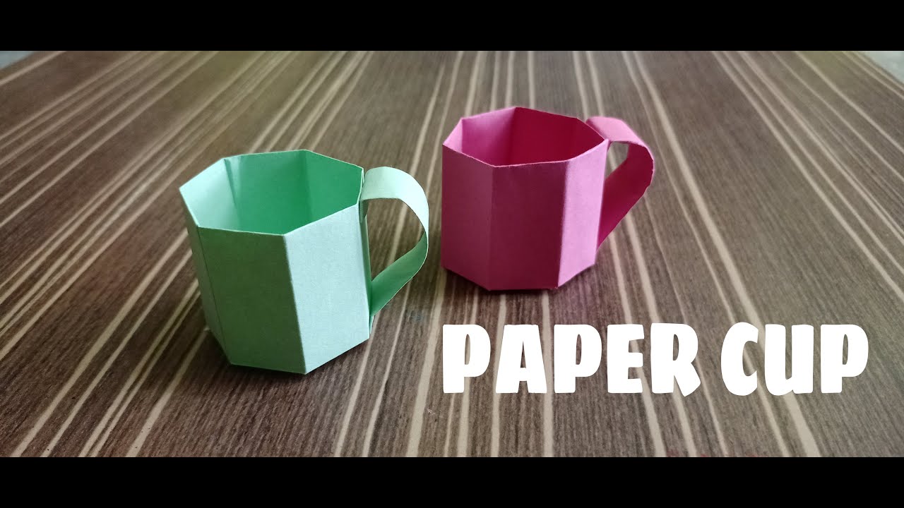 How to make Paper Cup # Cute Cup - YouTube