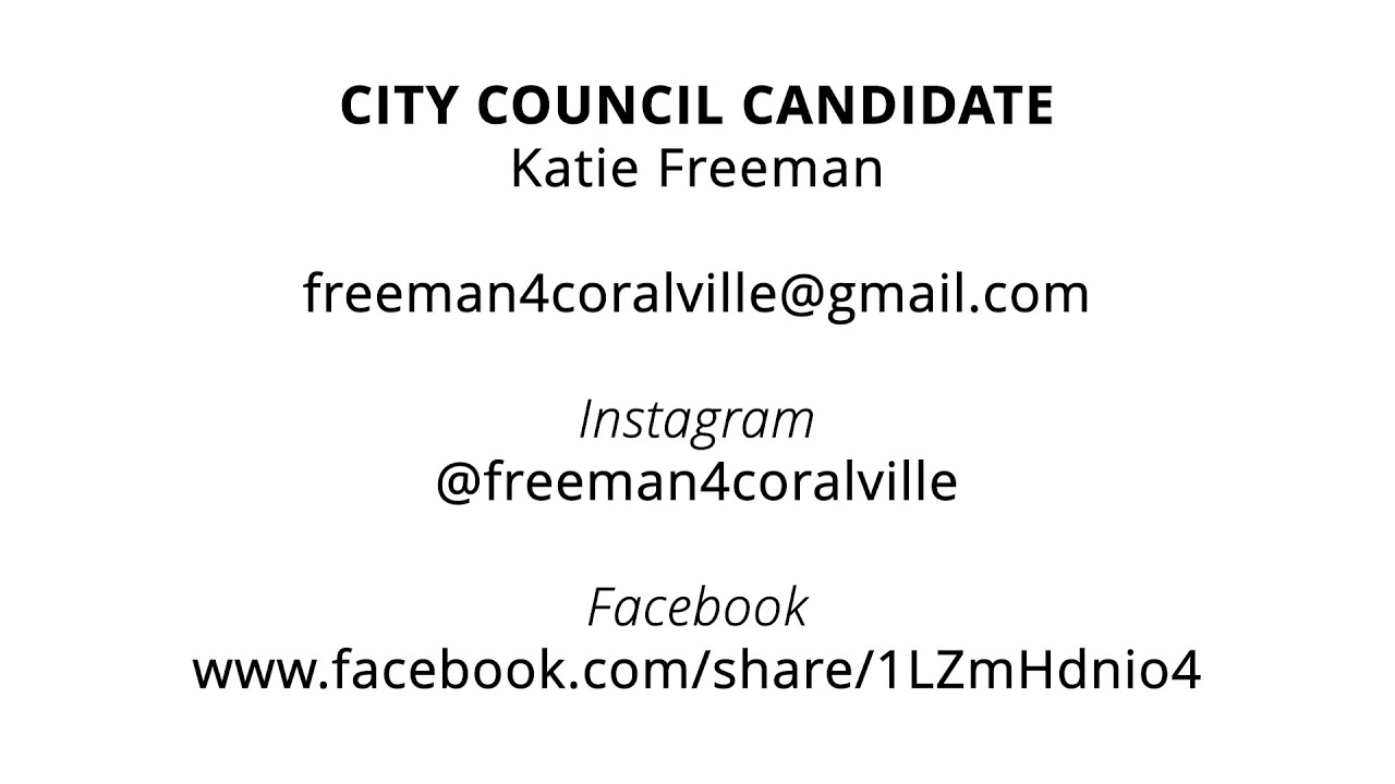 City Council Candidate: Katie Freeman (2025) - YouTube