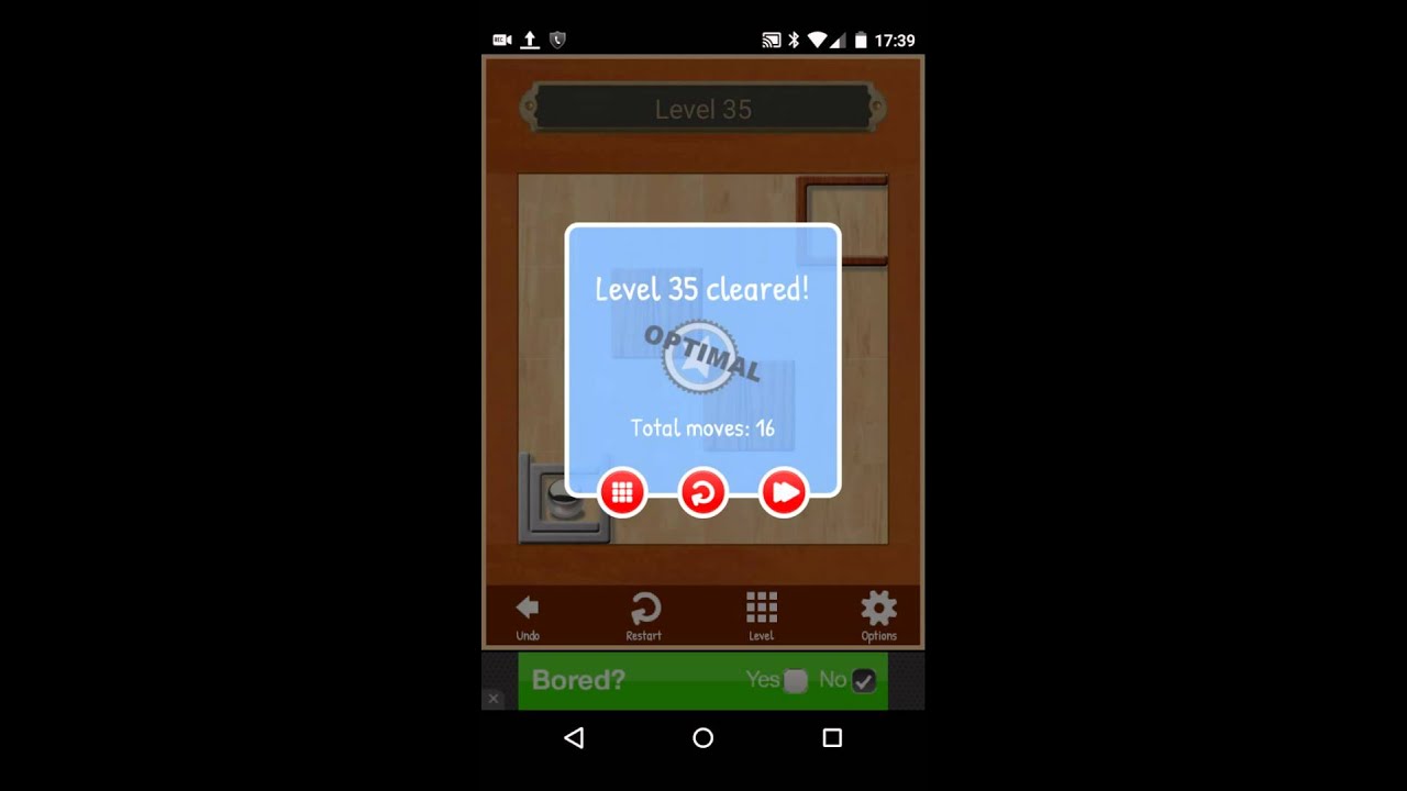 Slide Box Puzzle Level 35 Optimal Solution - YouTube