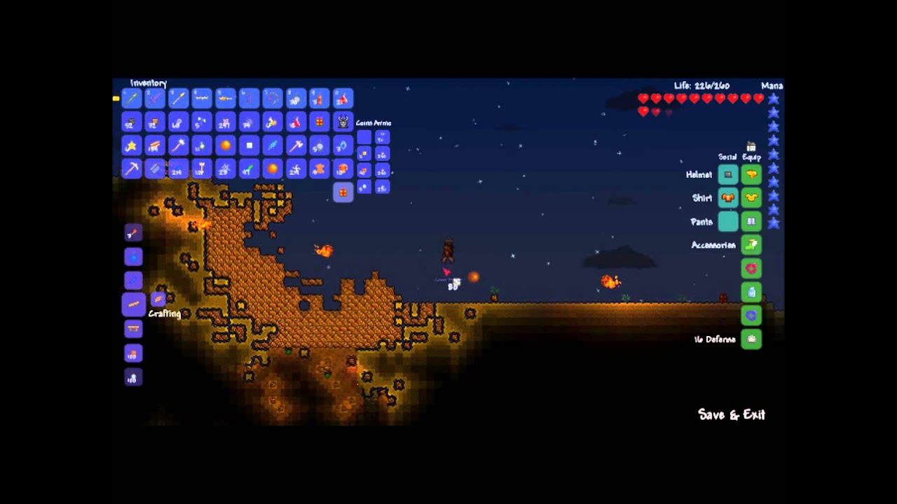 Terraria - Episodio 5 - "¡2º boss fuera! Armadura completa de demonite ...