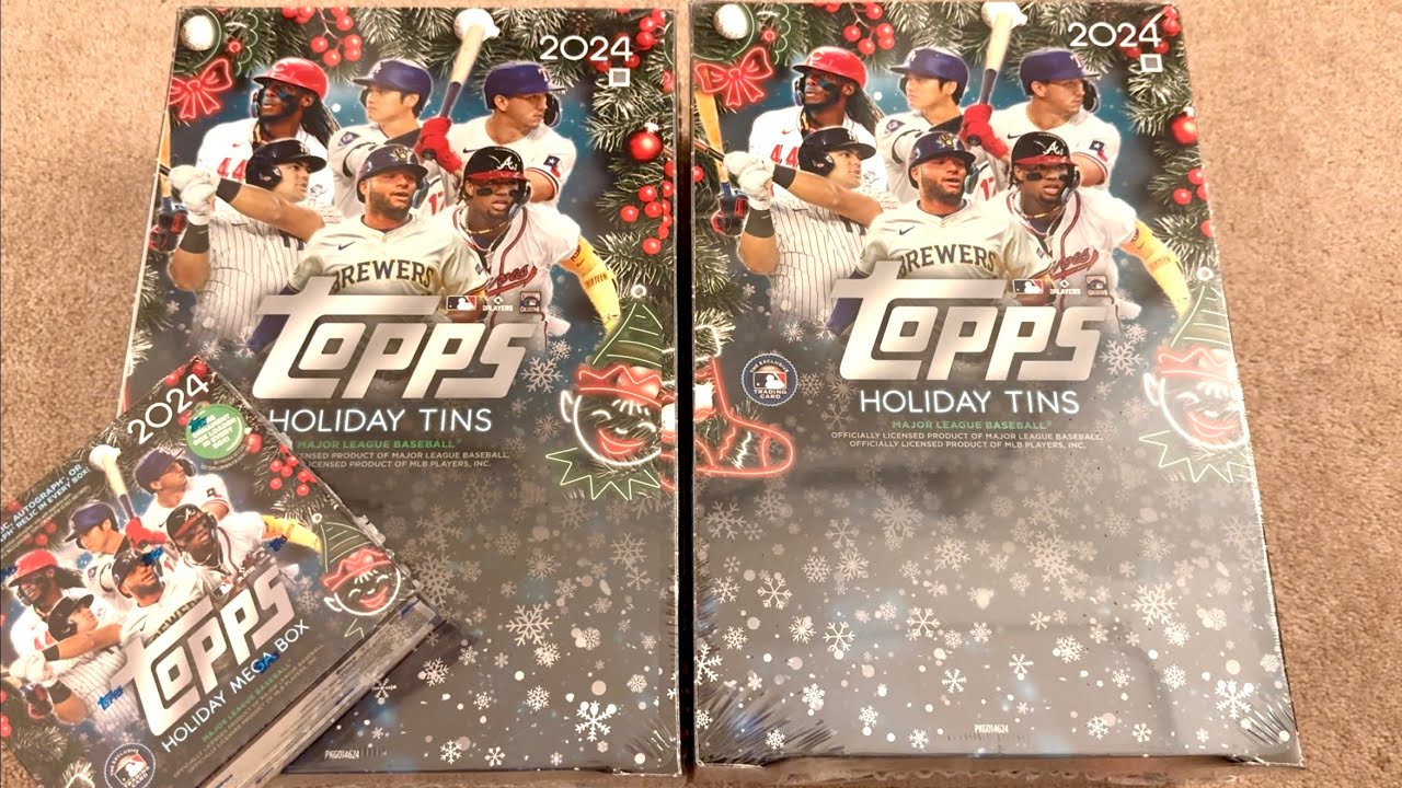 NEW PRODUCT! 2024 TOPPS HOLIDAY TINS! 2 BIG CASES! - YouTube