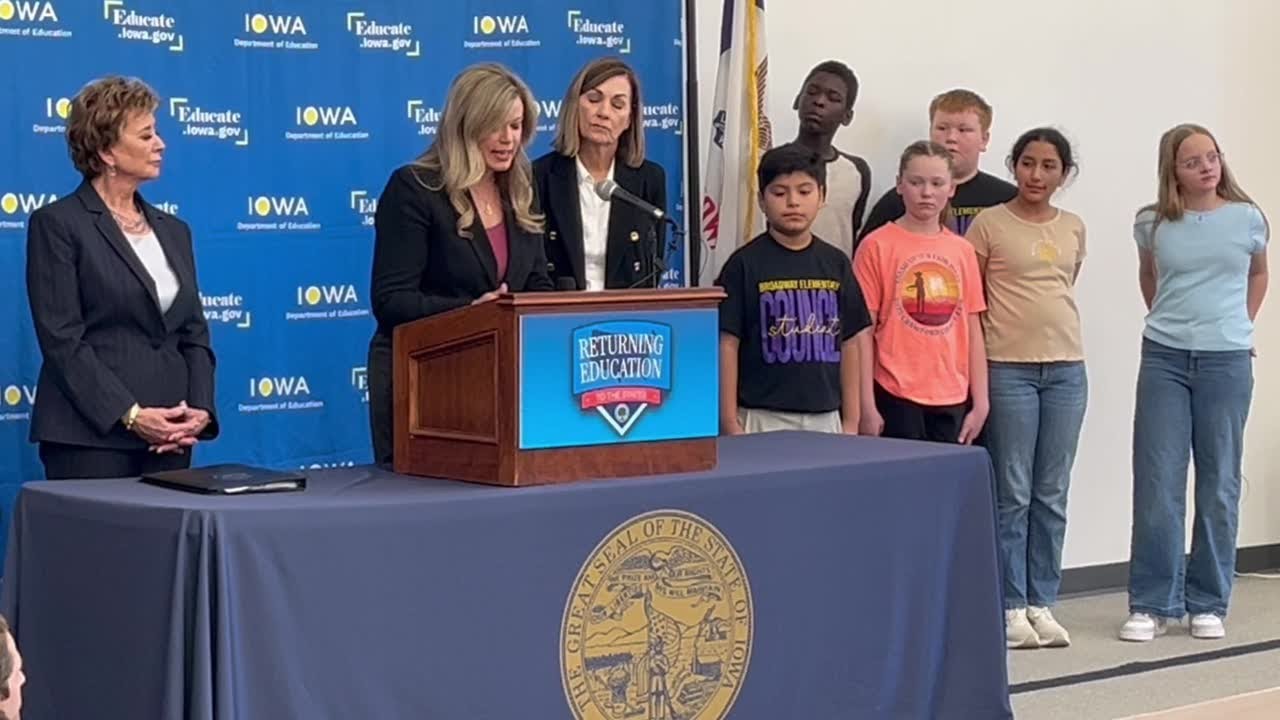 Iowa Department of Education Director McKenzie Snow talks Unified ...