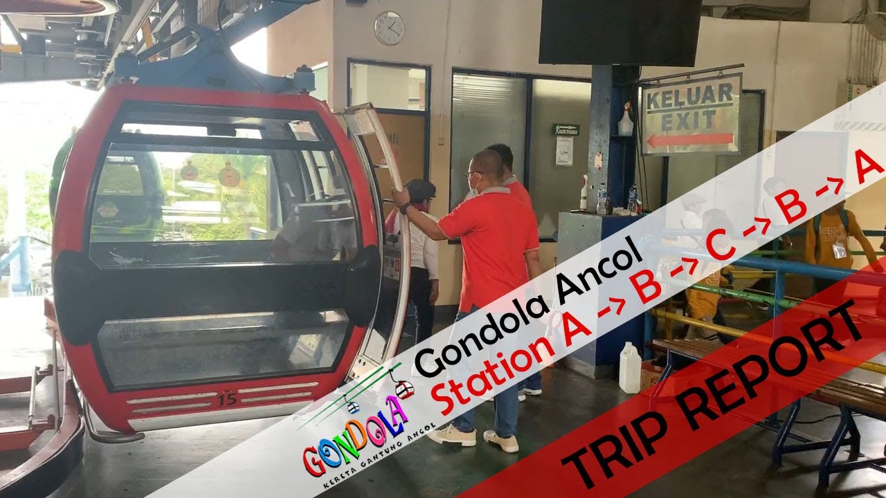 THE ONLY CABLE CARS IN JAKARTA | Gondola Ancol | Station A to B to C to ...
