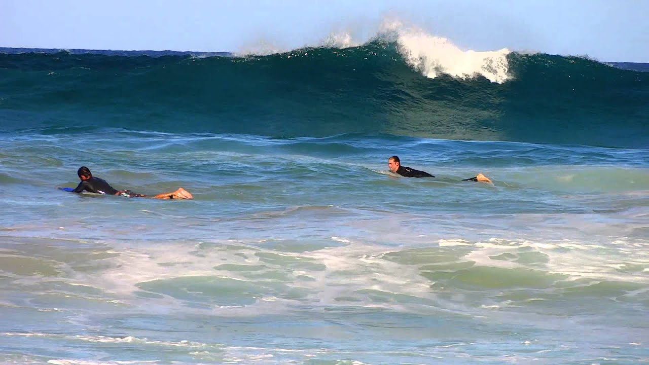 Hit by wave - YouTube