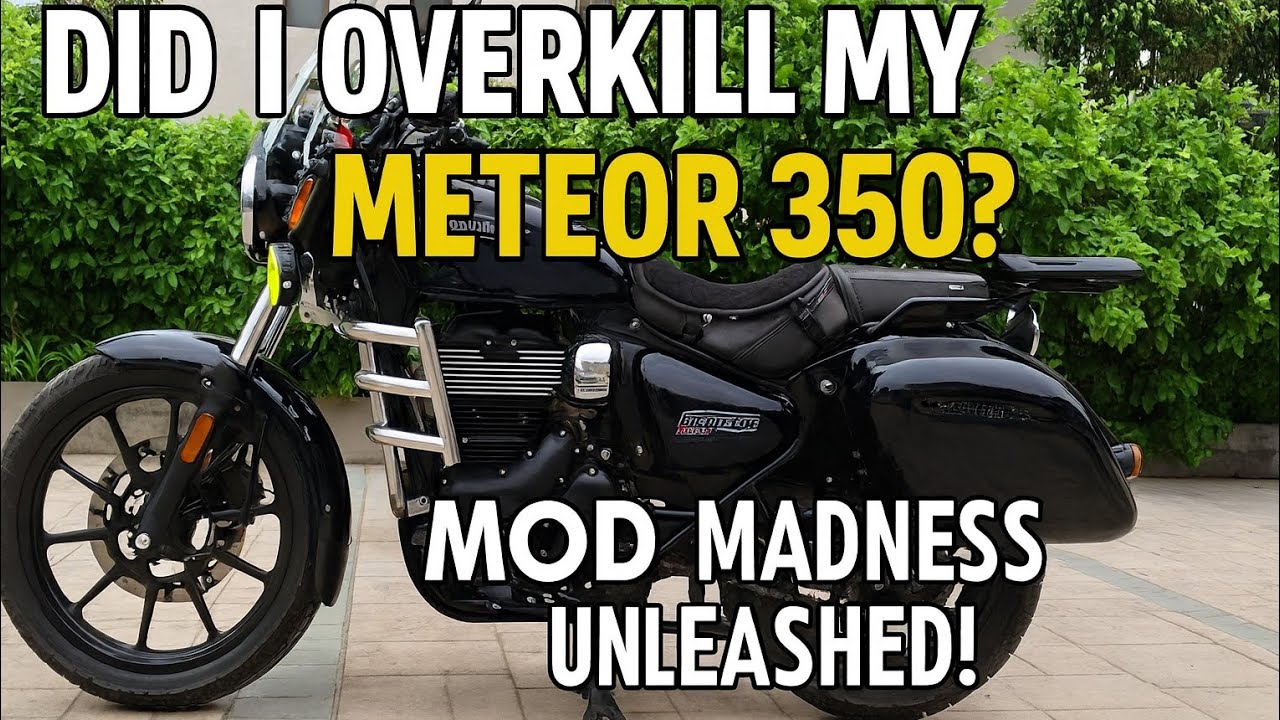 Royal Enfield Meteor 350 - Epic Modifications Review - Custom ...