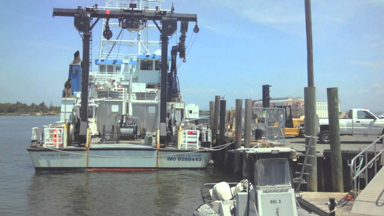 Research Vessel Hugh R Sharp Demob/Mobilization Time Lapse - YouTube