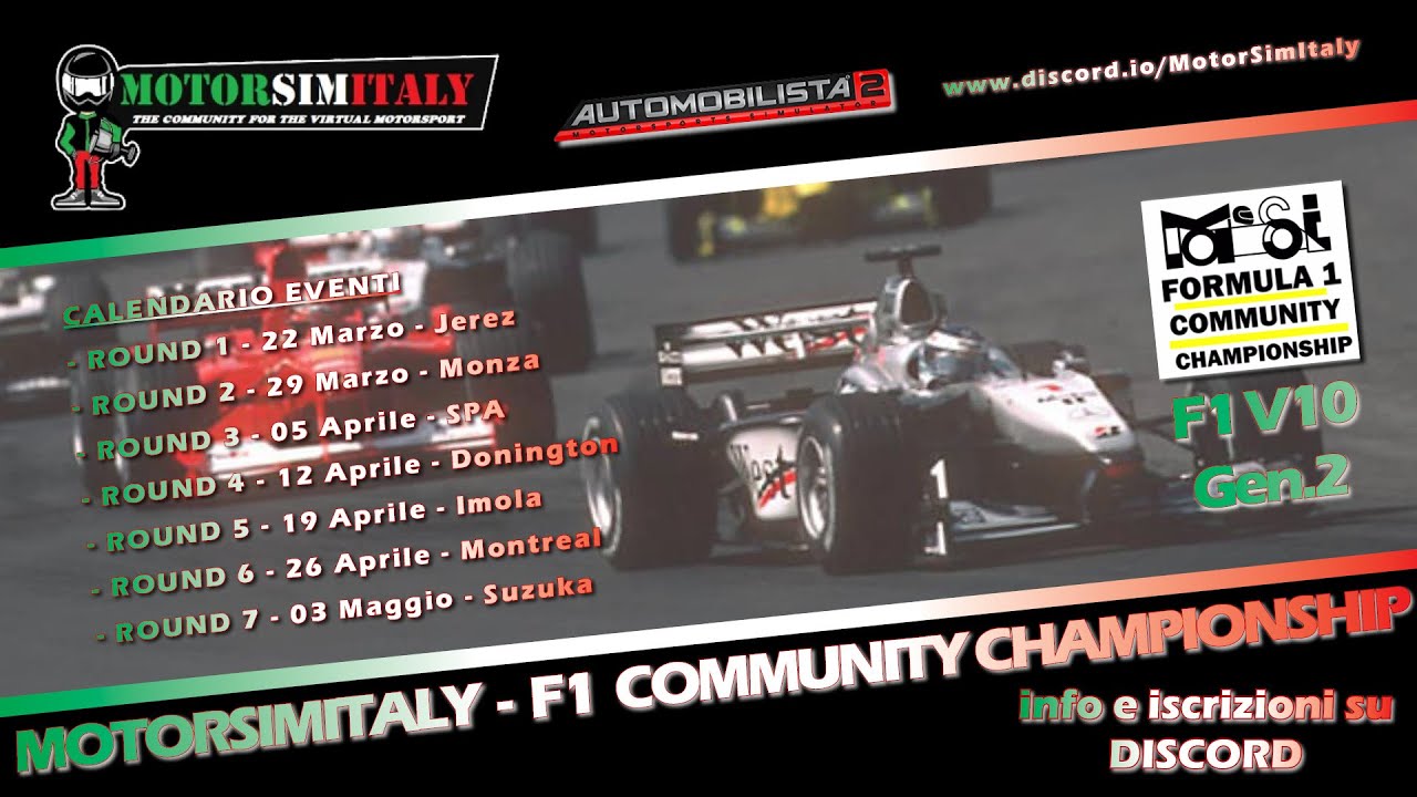 MSI Sigla campionato f1 V10 Gen2 AMS2 - YouTube