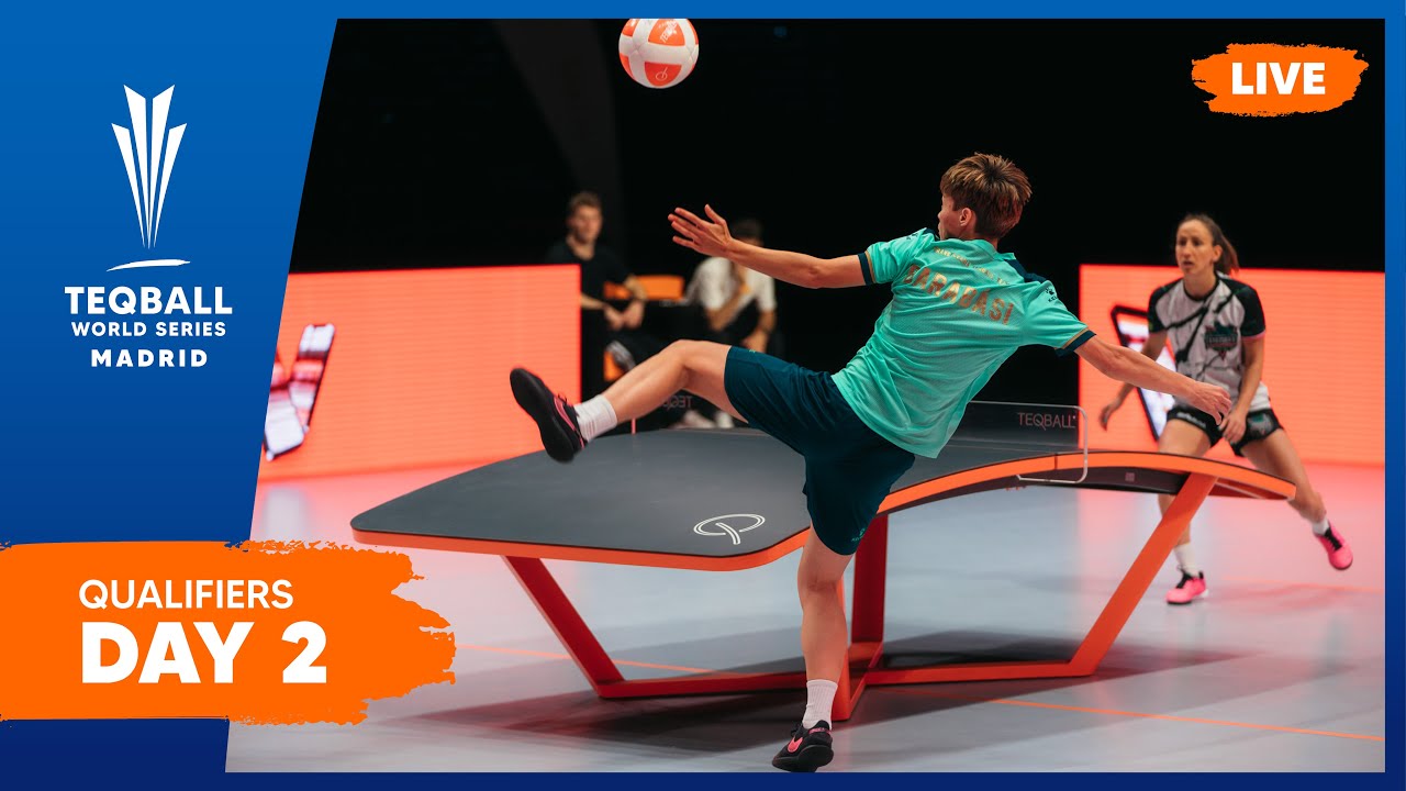 LIVE - Teqball World Series - Madrid | Day 2 - YouTube