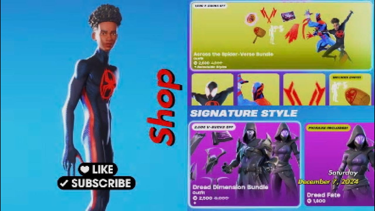 *NEW* Across the Spider Verse Bundle, Miles Morales, + - Fortnite Shop ...