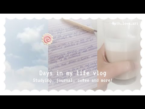 Digital log!! 🍮 | Studying, journal, coffee and more 🌱💭📷 