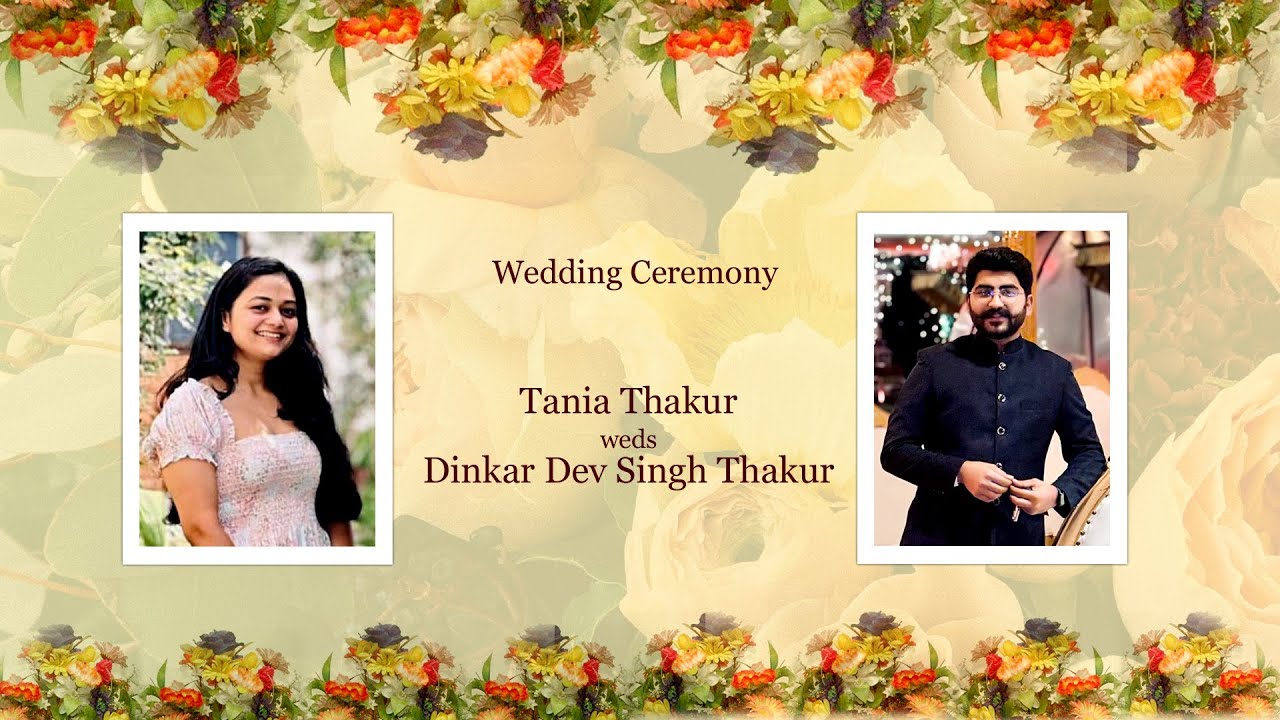 Wedding Ceremony of Dinkar Dev Singh Thakur & Tania Thakur ( Shubham Studio Adda Sipprian ...