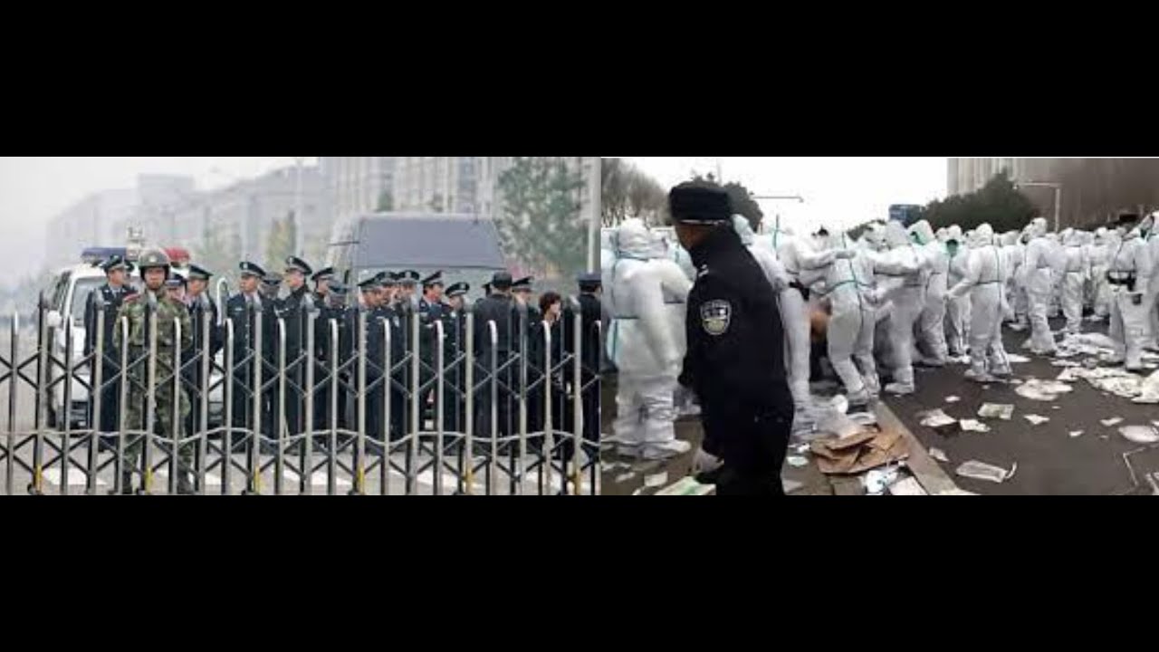 Factory workers protests at Apple's iPhone Foxconn plant. - YouTube