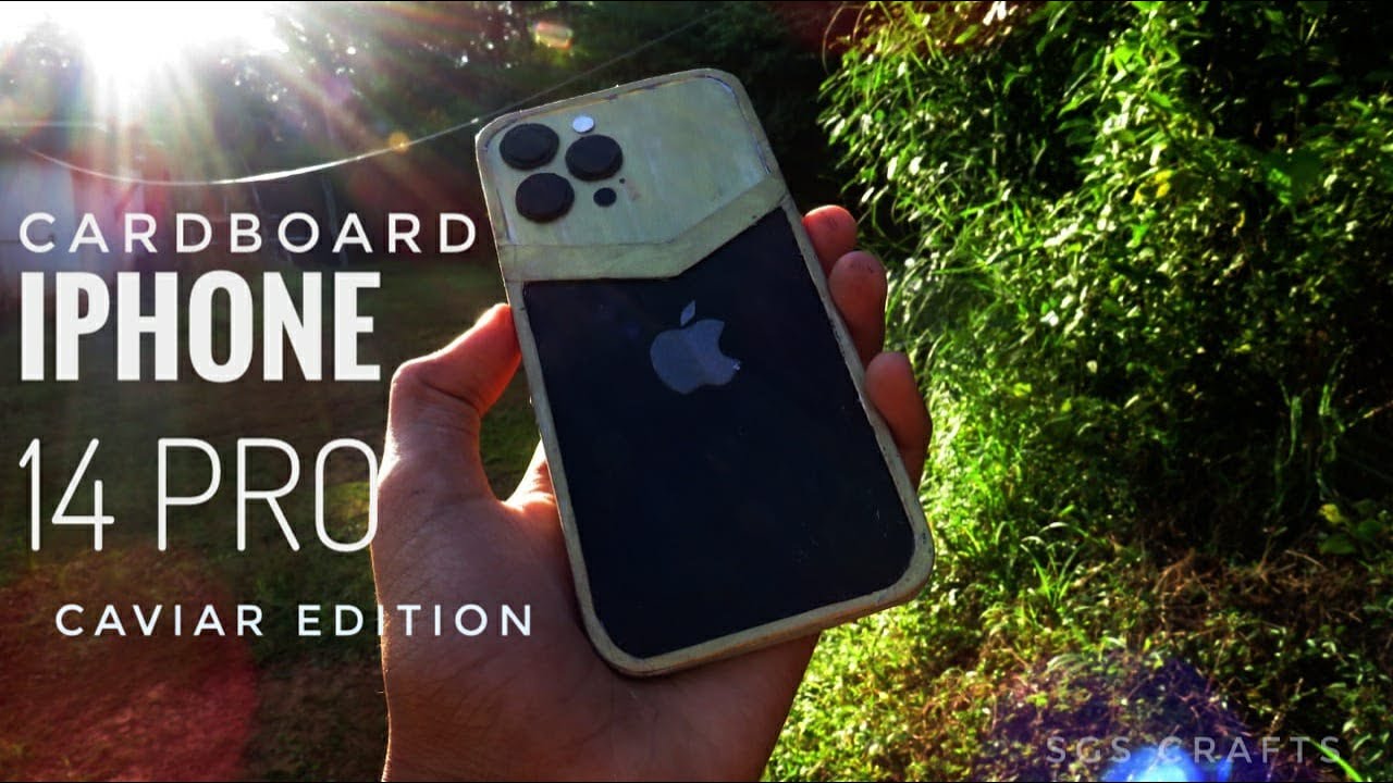 CARDBOARD IPHONE 14 PRO CAVIAR EDITION - YouTube