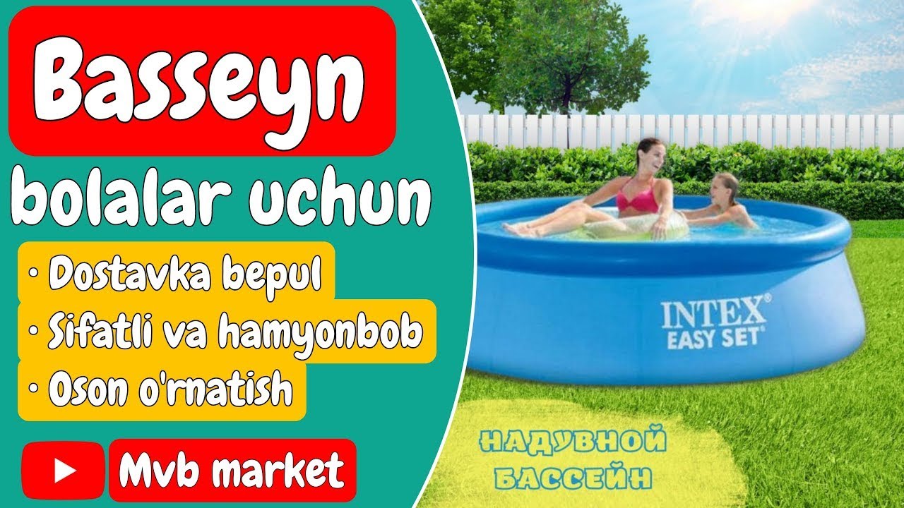 BOLALAR UCHUN MINI BASSEYN BASSEYN NARXLARI - YouTube