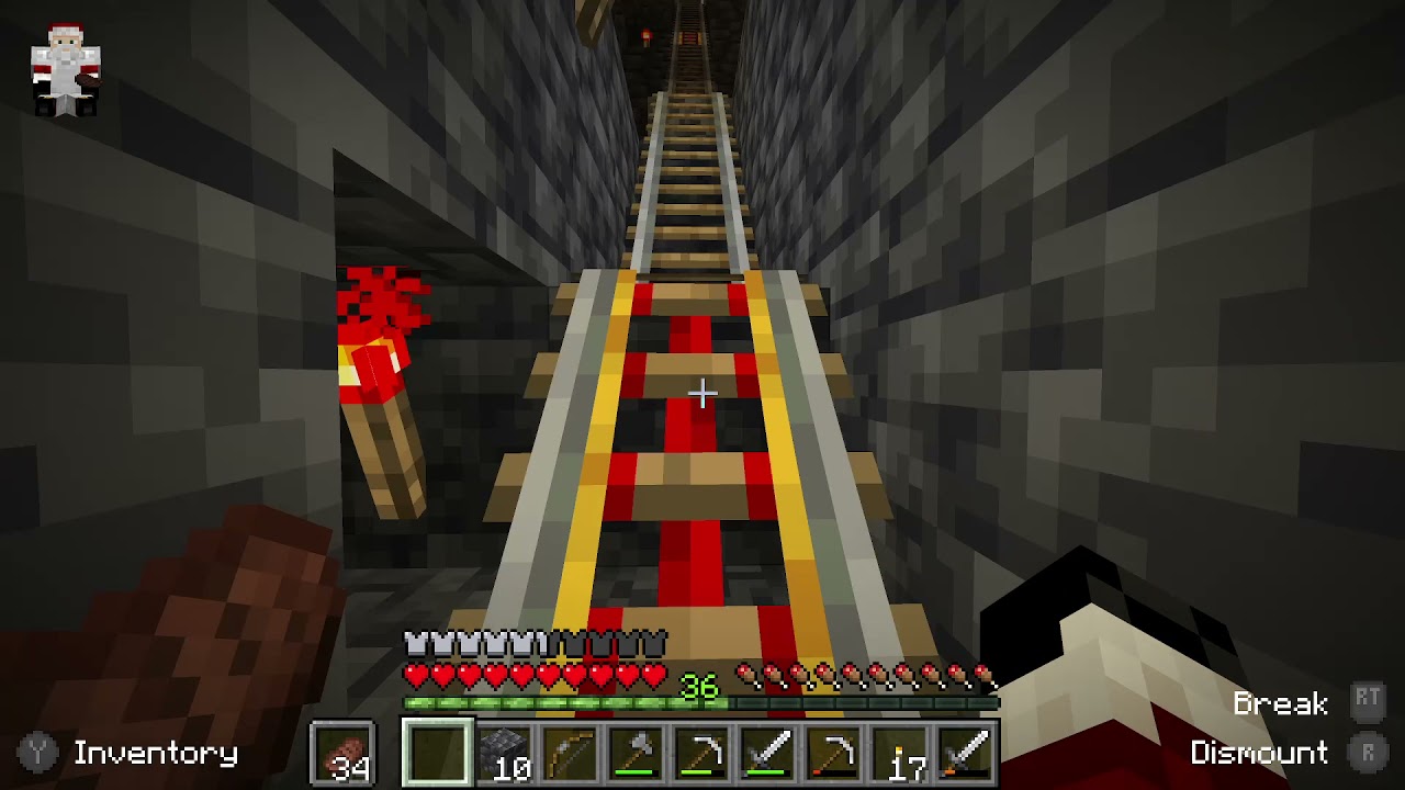 Minecraft Caves and Cliffs Minecart Ride - YouTube