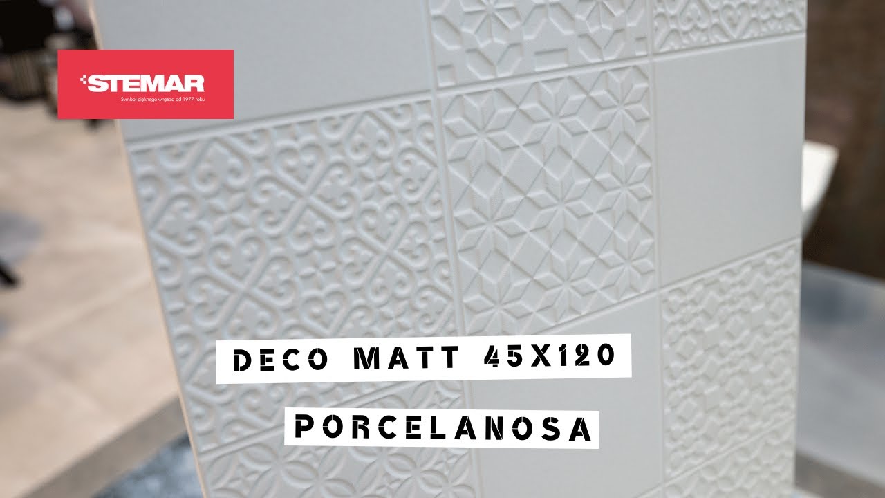 Porcelanosa Deco Matt 45x120 #Stemar - YouTube