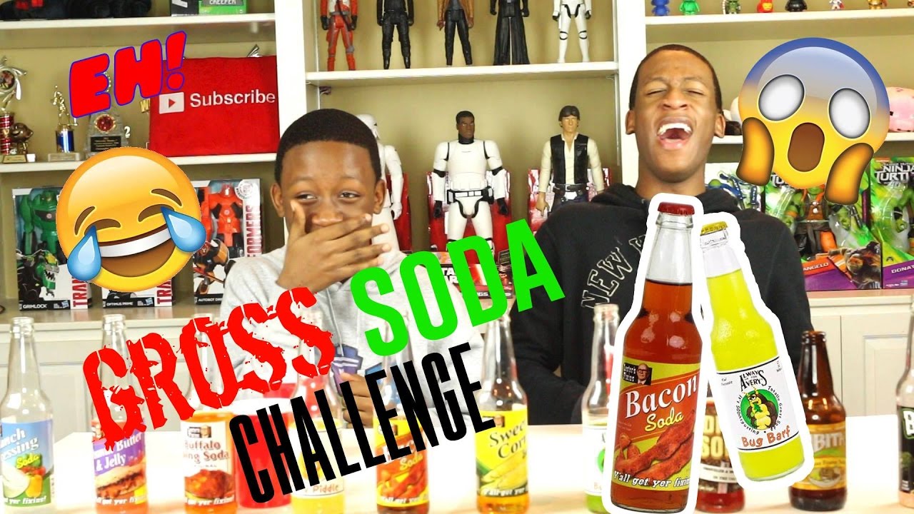 Gross Soda Challenge | Caleb Town | Disgusting!!!! - YouTube