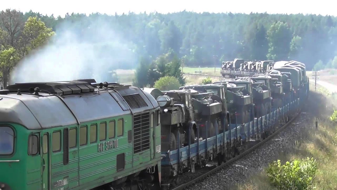 ST44-700 z eszelonem z Orzysza - YouTube