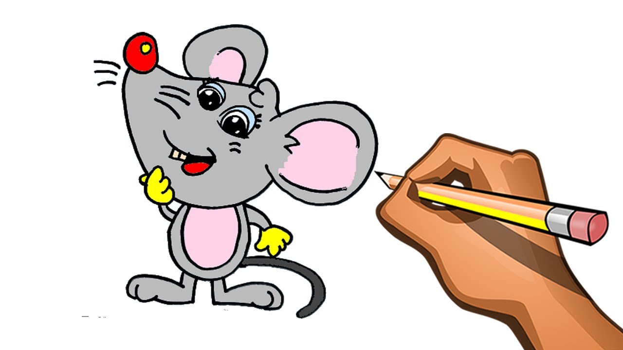 Field mouse easy drawing step by step - YouTube