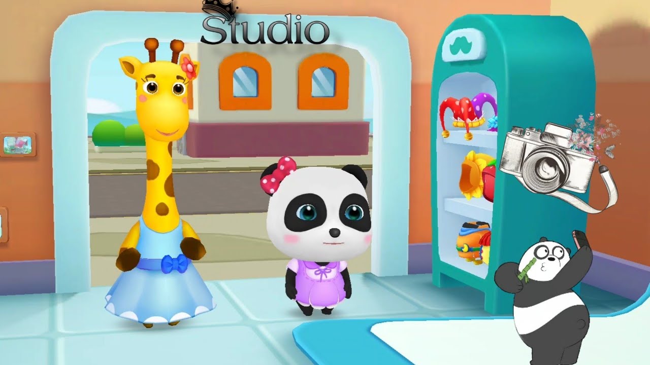 Baby Panda & Her Friend in A Photo Studio | बेबी पांडा कार्टून| KidFlix ...