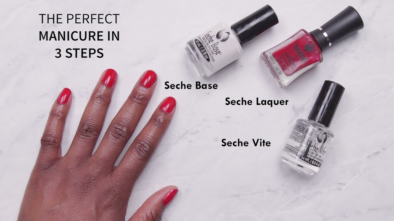 The Perfect Manicure in 3 Steps Using Seche Base - YouTube
