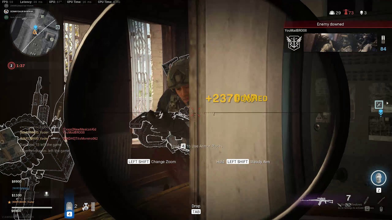 Call of Duty Modern Warfare Warzone triple kill with sniper close range - YouTube