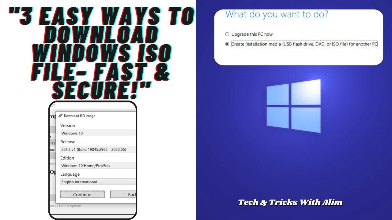 Top 3 Ways to Download Windows ISO – Fast & Easy! "Tech Tricks With ...