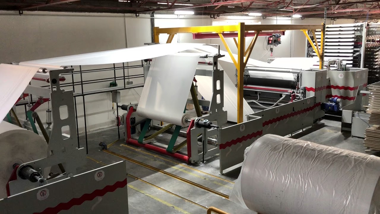 Toilet paper machine - YouTube