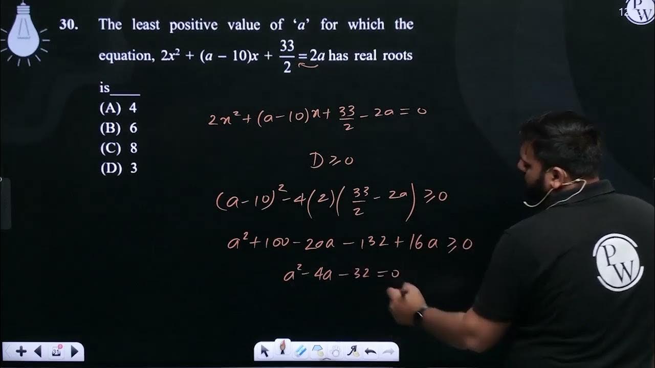 the-least-positive-value-of-a-for-which-the-equation-2x2-a-10-x