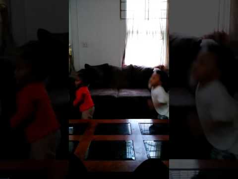When you and your sister dancing in front of the camera