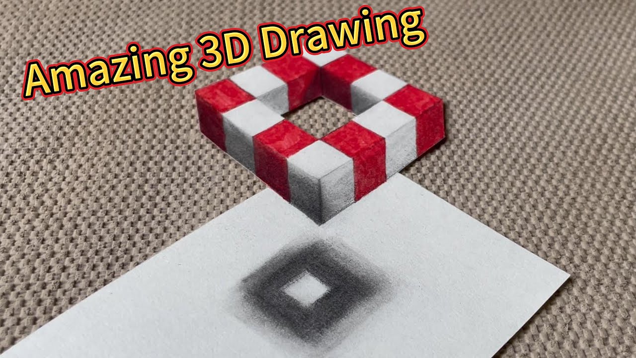 How to Draw 3D Stairs with a Pencil – Amazing Optical Illusion Art ...
