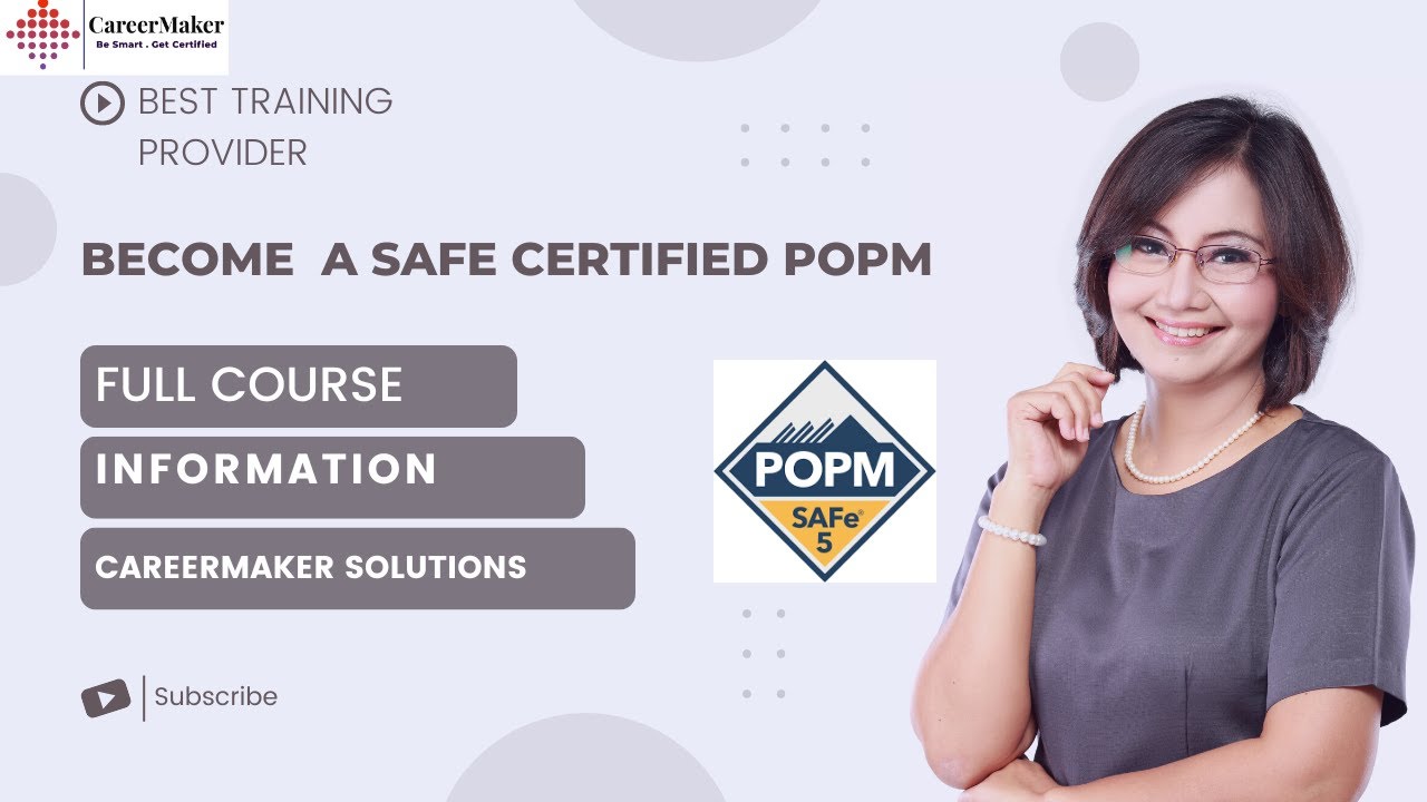 SAFe® Product Owner/Product Manager (POPM) | Best Training POPM II CareerMaker Solutions - YouTube
