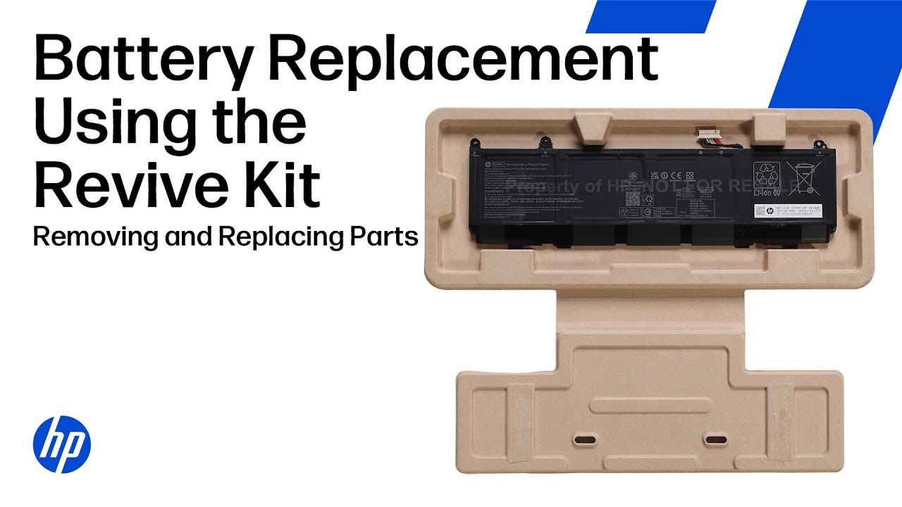 Battery replacement using the revive kit | HP Support - YouTube