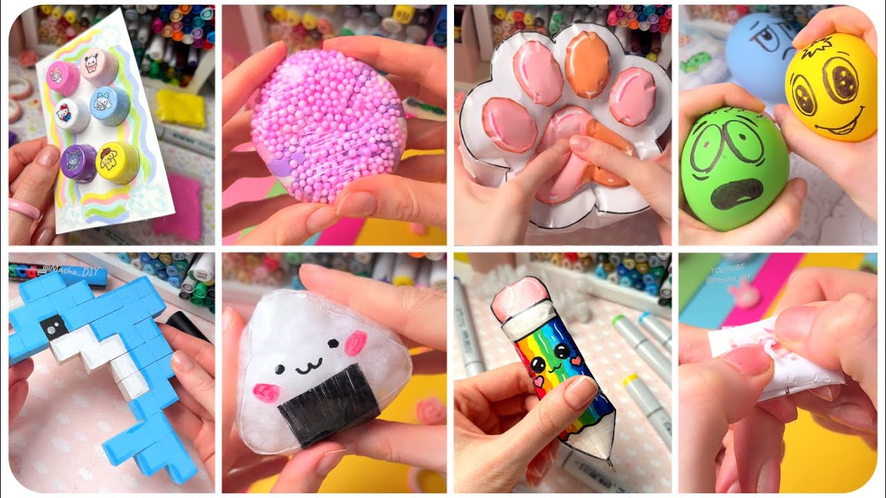Cute paper DIY/ Easy paper craft ideas/ How to make paper squishy/ DIY ...