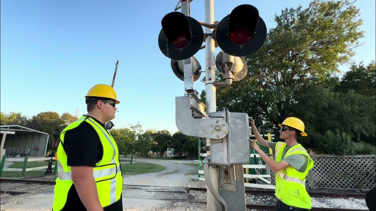 Railroad Crossing Work With Another Crossing Install - YouTube