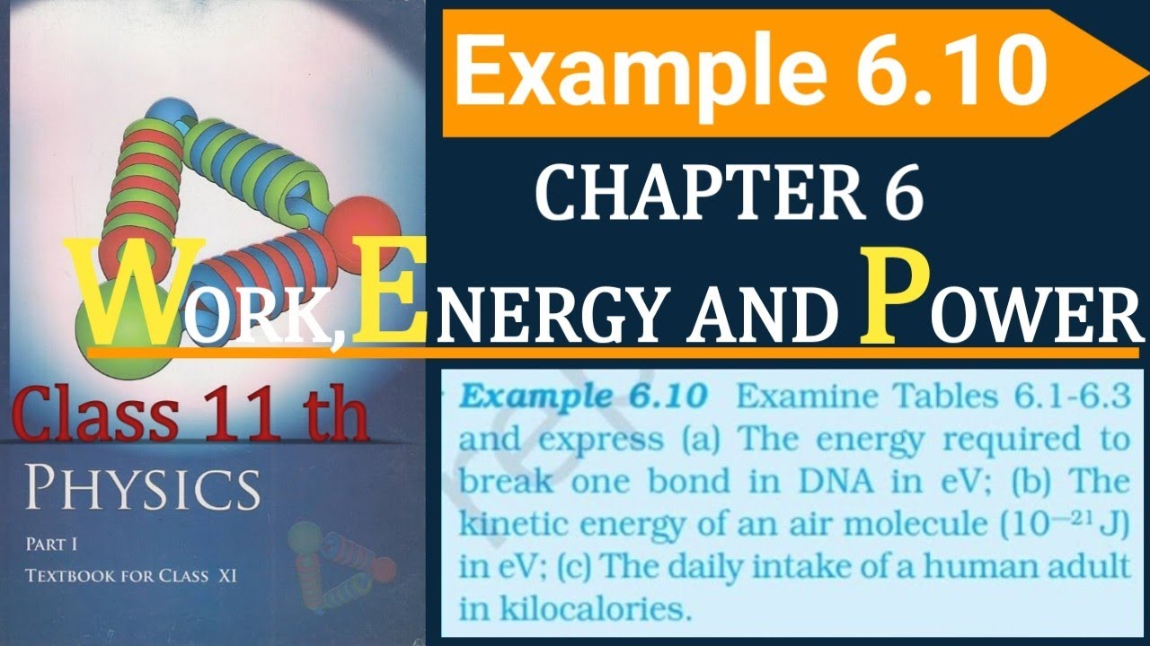 NCERT Example 6.10 || ncert Class 11th physics || NCERT Chapter 6 || Work, Energy and And Power ...