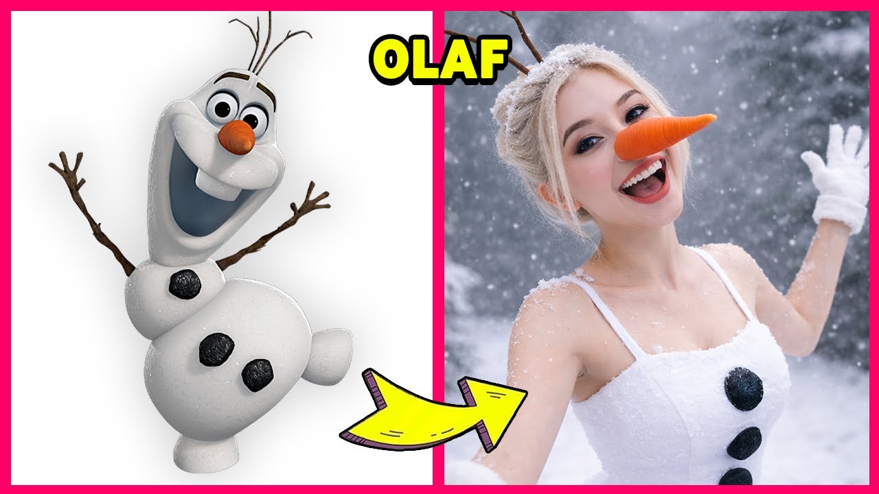 Frozen 1 & Frozen 2 Characters Gender Swap in Real Life + 🔊 Guess ...