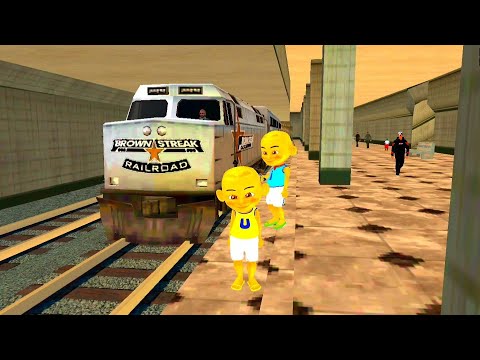 Upin pergi ke Rumah Kakek di Indonesia Naik Kereta tapi.... 😅 Nuary TV❤