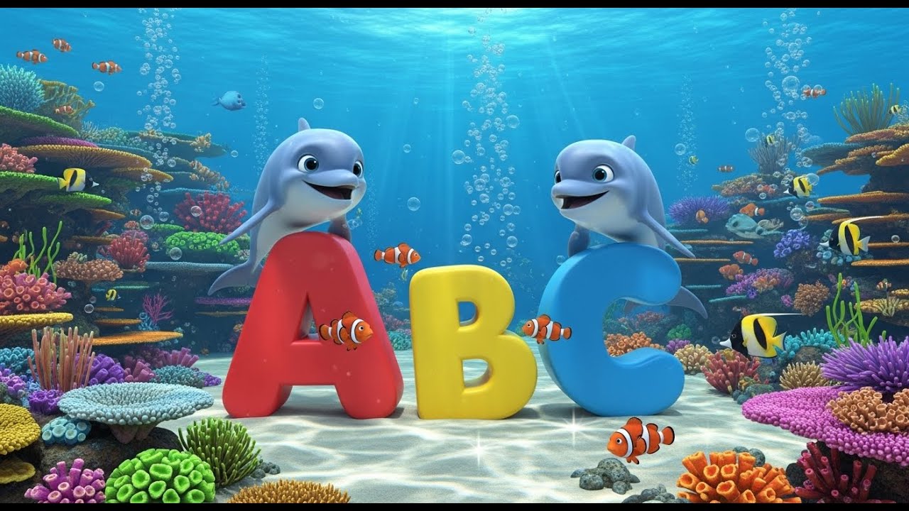 ABC Bajo el Mar con los Delfines 🐬 | Canción del Abecedario para Niños ...