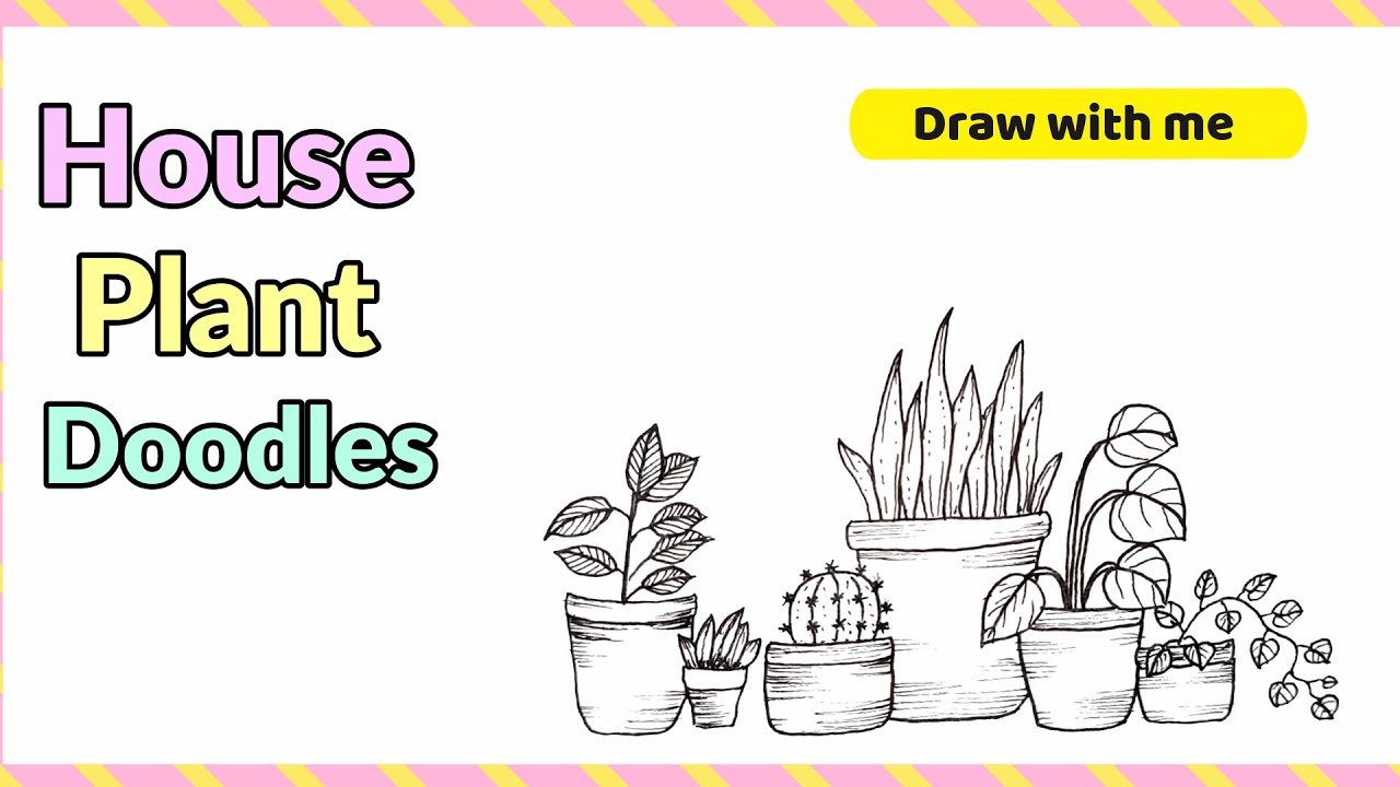 Easy plant doodles you need to know | Relaxing, Journaling, Beginner ...