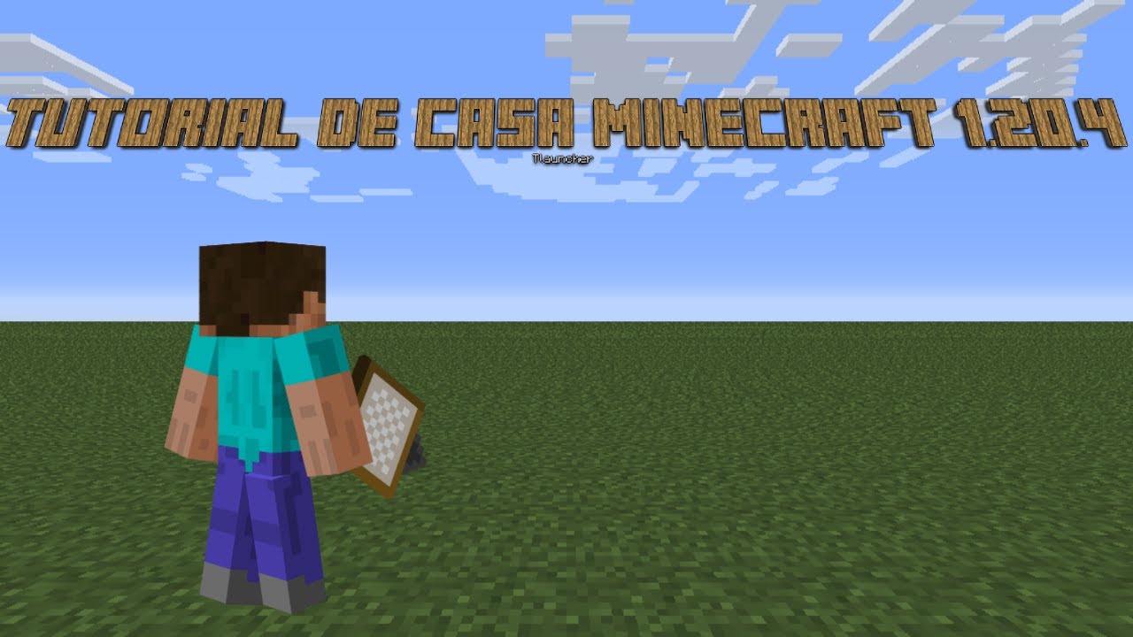Tutorial para hacer una casa en minecraft Tlauncher 1,20,4 - YouTube