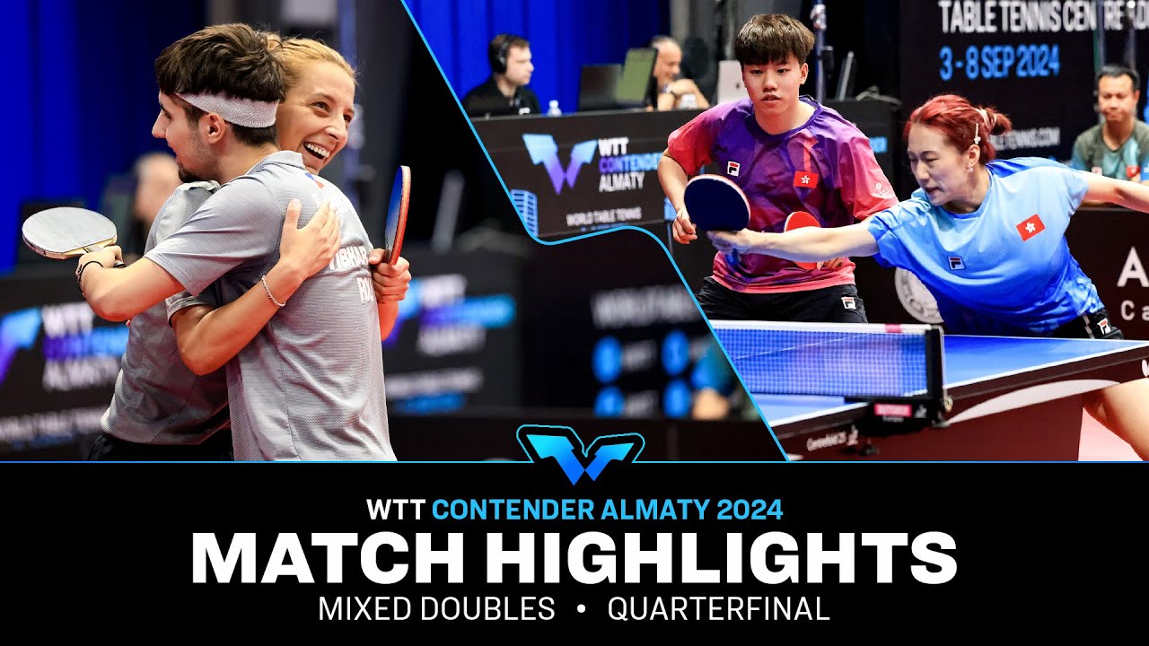 Ionescu/Samara vs Chan/Zhu | XD QF | WTT Contender Almaty 2024 - YouTube