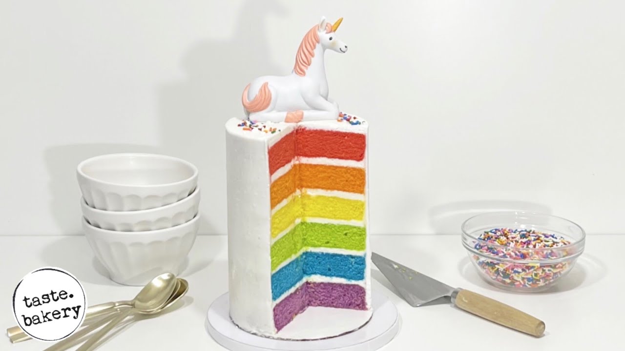 How to Make a RAINBOW CAKE (5 Mistakes to Avoid) | TASTE BAKERY - YouTube