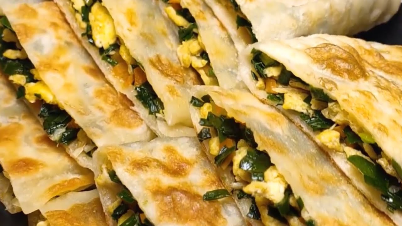 Chive box pancake preparation method, delicious delicious nutrition ...